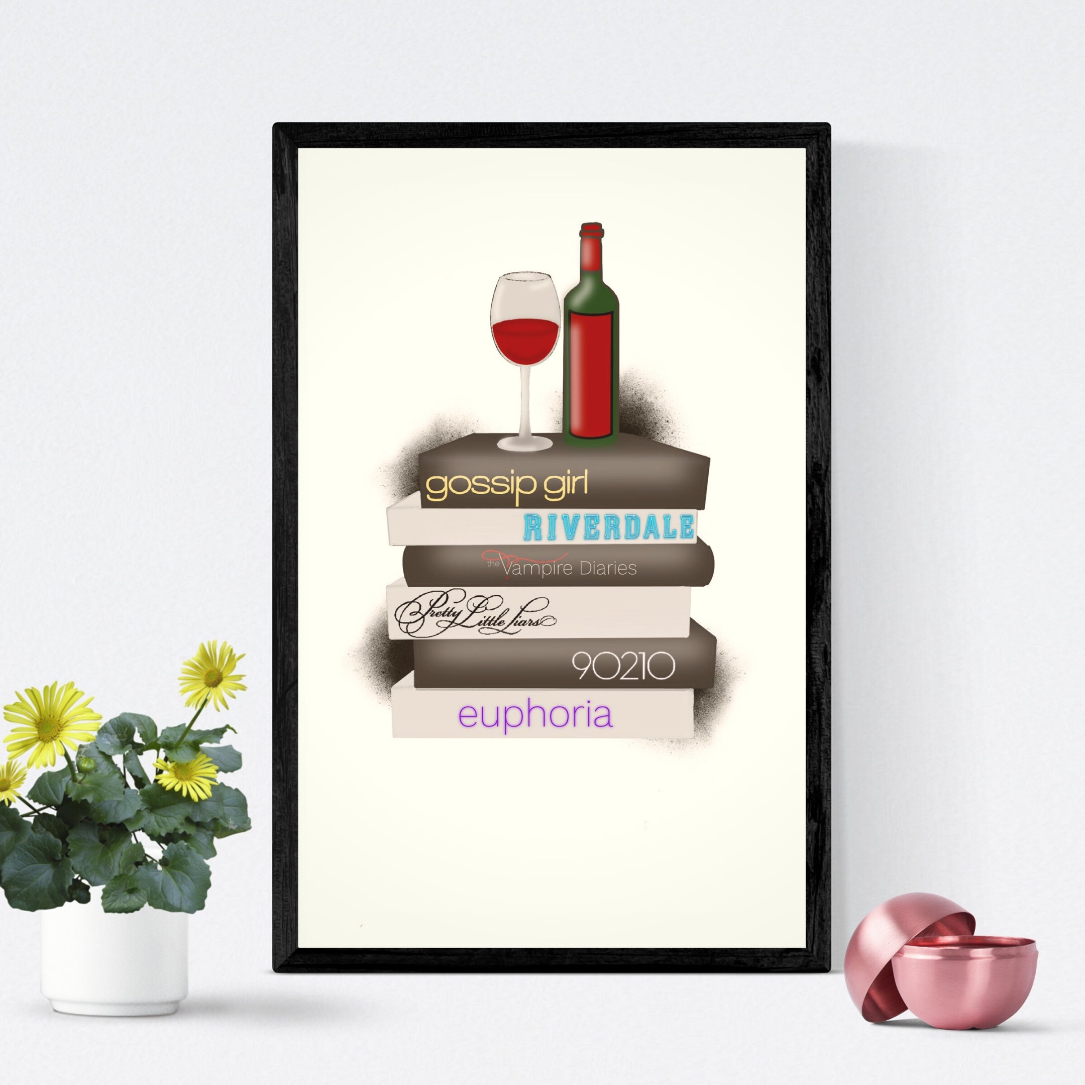 Television Print Tv Show Poster Chic Home Decor Wall Art Trending Art ...