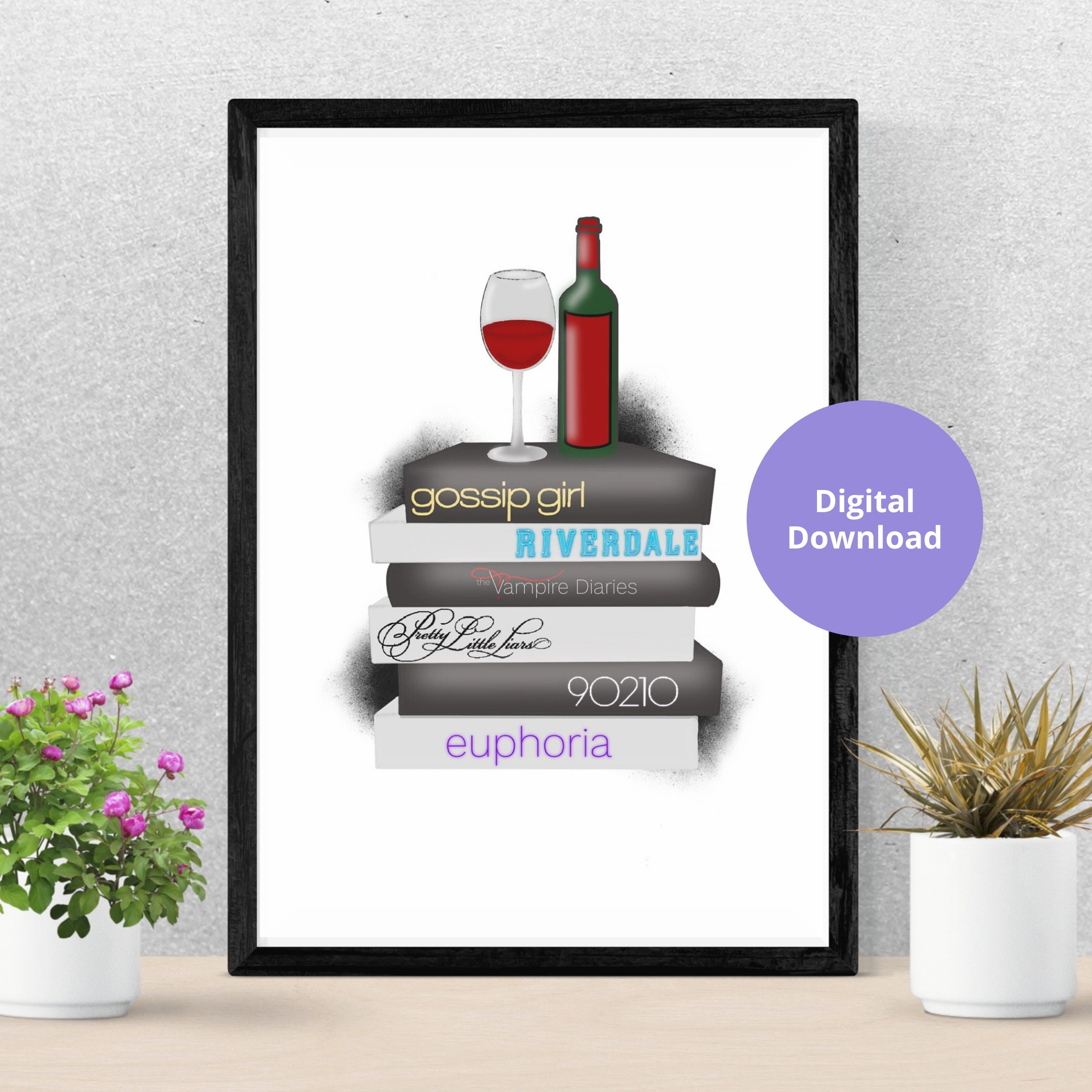 Television Print Tv Show Poster Chic Home Decor Wall Art Trending Art ...