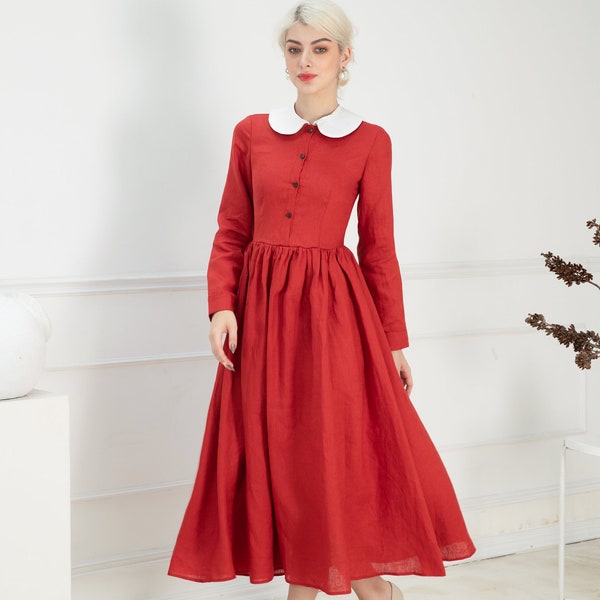 Vintage Linen Dress - Etsy