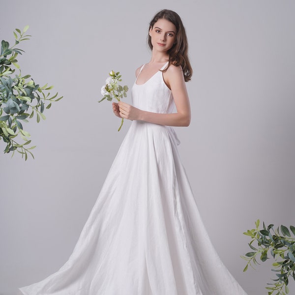 Linen Wedding Dress - Etsy