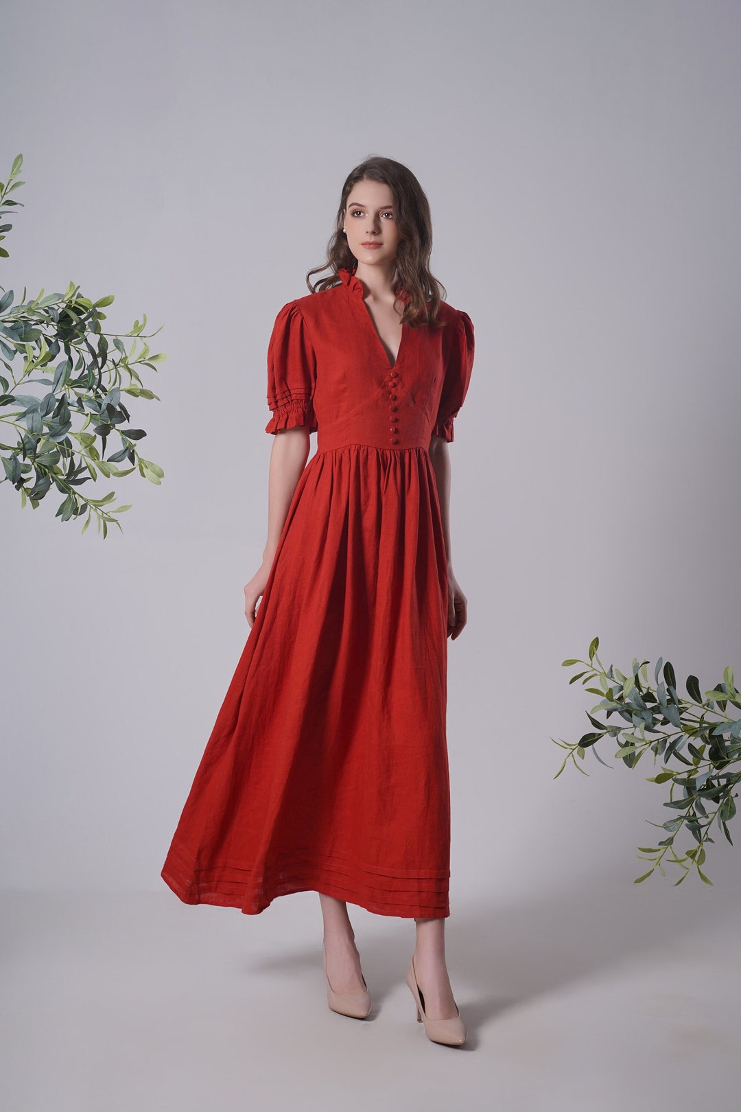 Linen Dress OXFORD, Simple Wedding Dress, Summer Linen Dress, Women ...