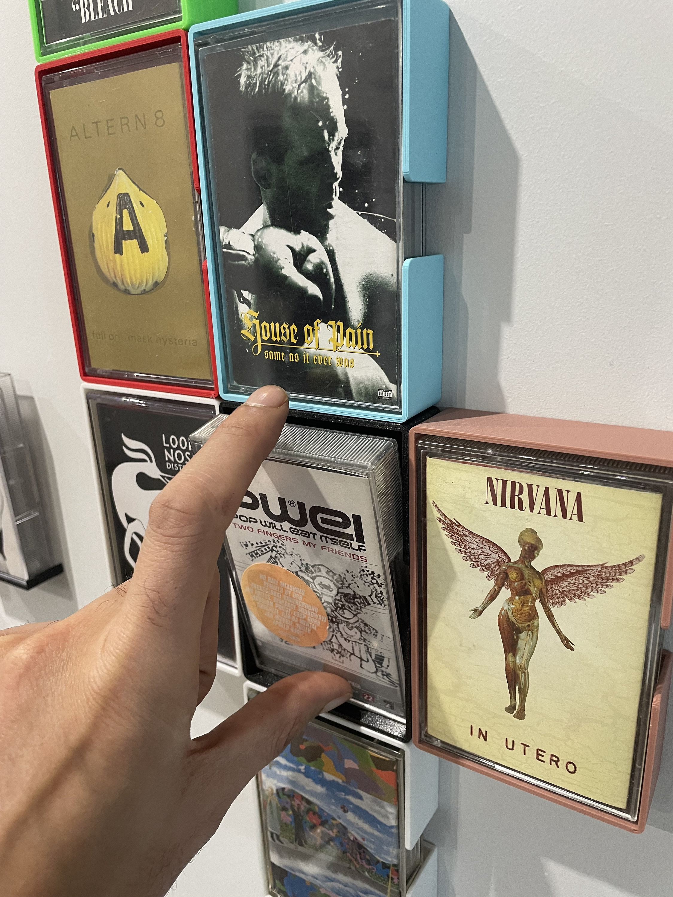 Cassette Wall Display. PUSH RELEASE SYSTEM - Etsy