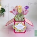 Tulip Mothers Day/ Birthday Card 3D Pop up Handmade Custom Tulip Card ...