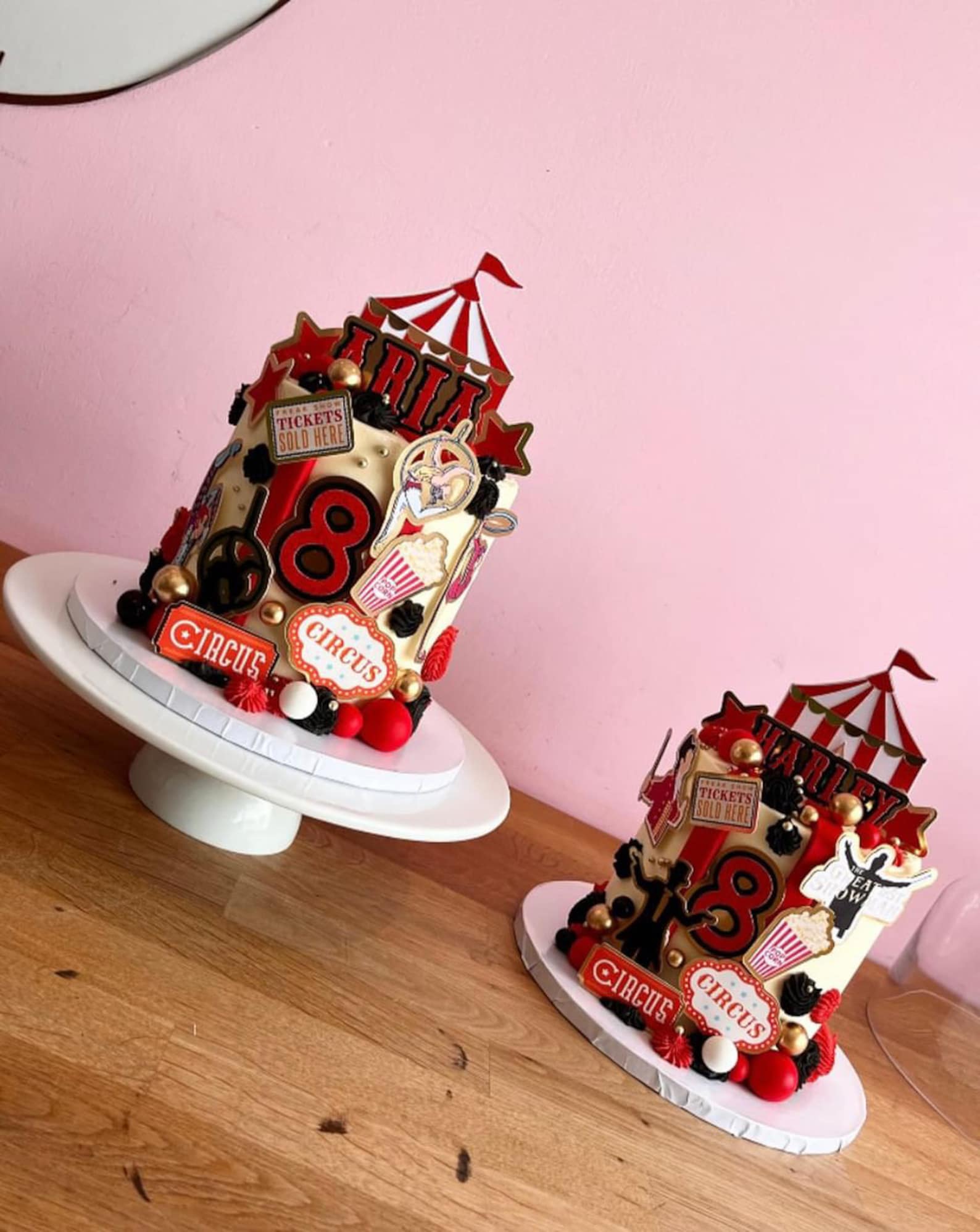Custom Circus Cake Toppers: Ringmaster, Acrobats & Tent - Etsy