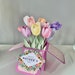 Tulip Mothers Day/ Birthday Card 3D Pop up Handmade Custom Tulip Card ...