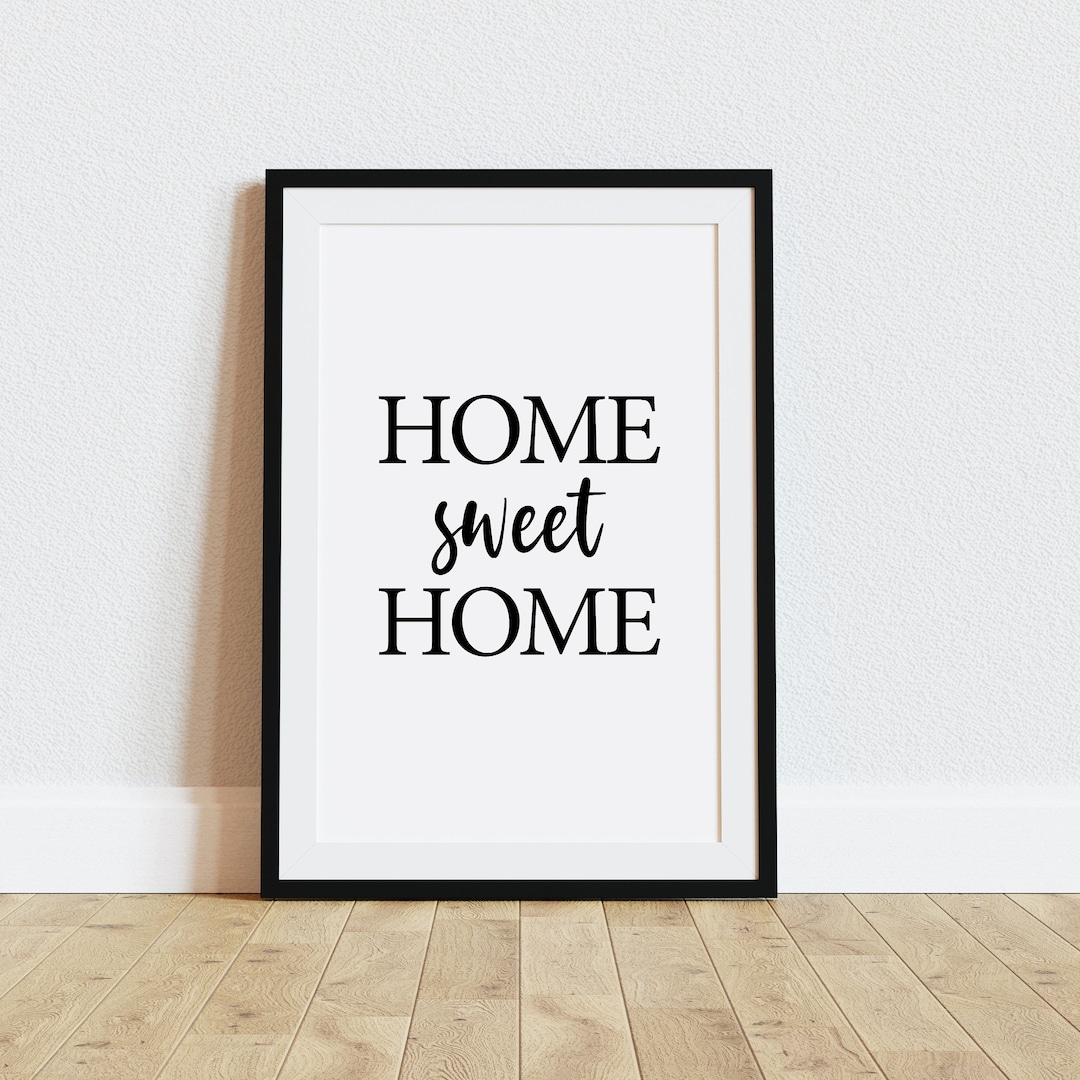HOME SWEET HOME Calligraphy Print - Etsy