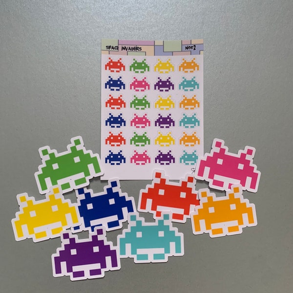 Space Invader Sticker - Etsy