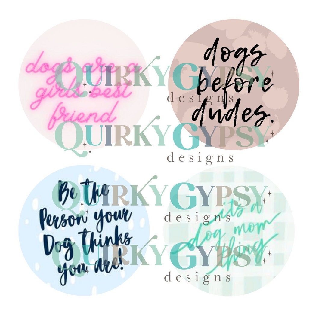 Dog Mom Freshie Rounds Digital Download - Etsy