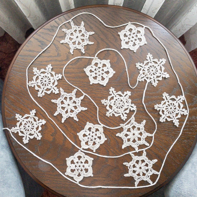 Snowflake Garland - Etsy