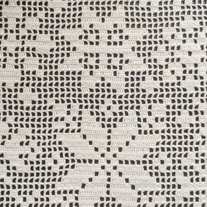 PDF Filet Crochet Snowflakes Christmas Tree, Snowflake Pine Tree Table ...
