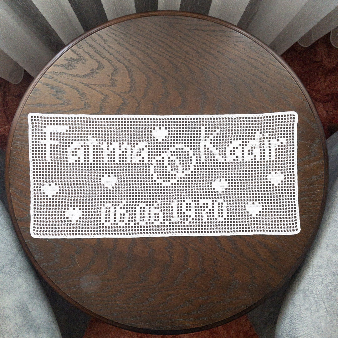 Personalized Filet Crochet Name/date of Marriage for Christmas Present ...