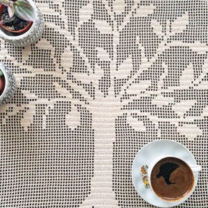 PDF Filet Crochet Tree of Life for Christmas, Holiday Time Gift Idea ...