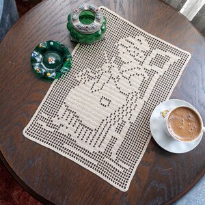 Christmas Gift Idea Filet Crochet Table Runner, Crochet Lace With ...