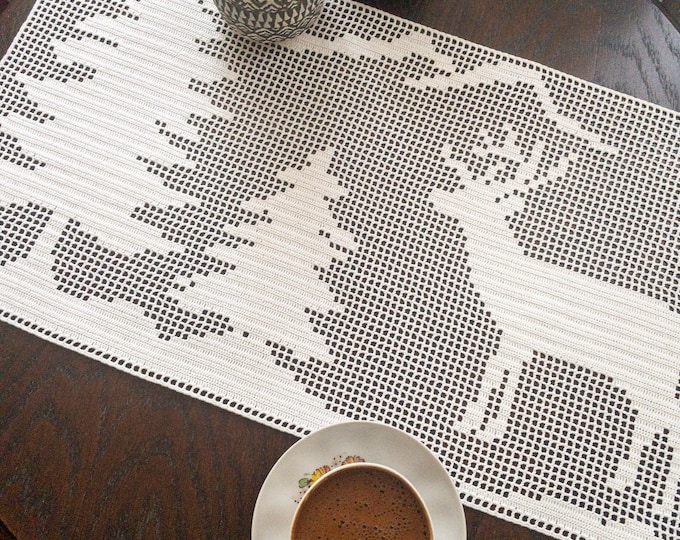 Polar Bear Winter Filet Crochet Pattern - Etsy Canada