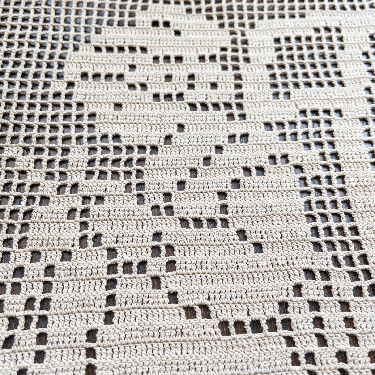 Christmas Gift Idea Filet Crochet Table Runner, Crochet Lace With ...