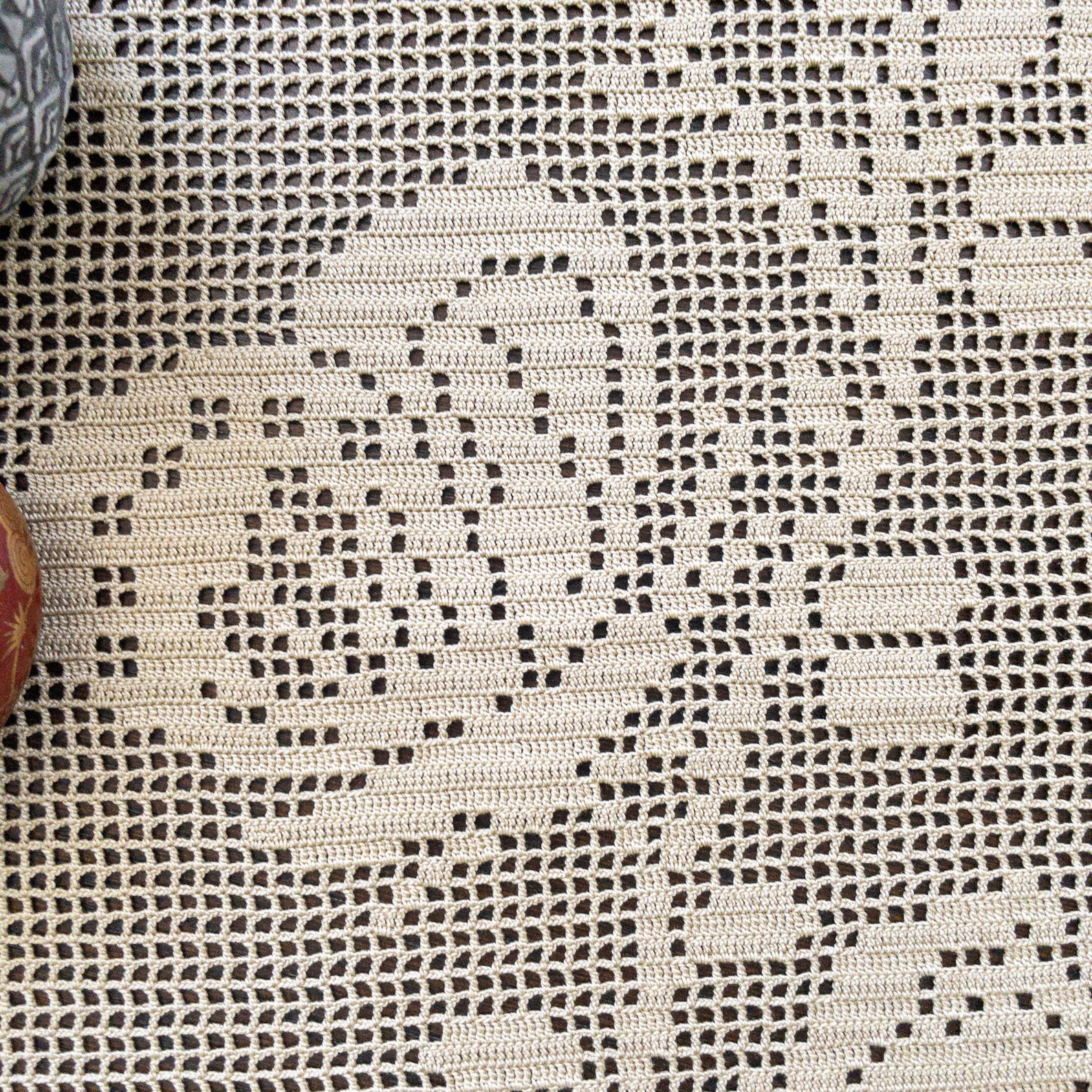 Filet Crochet Table Runner Butterflies Pattern PDF, Home Decor for ...