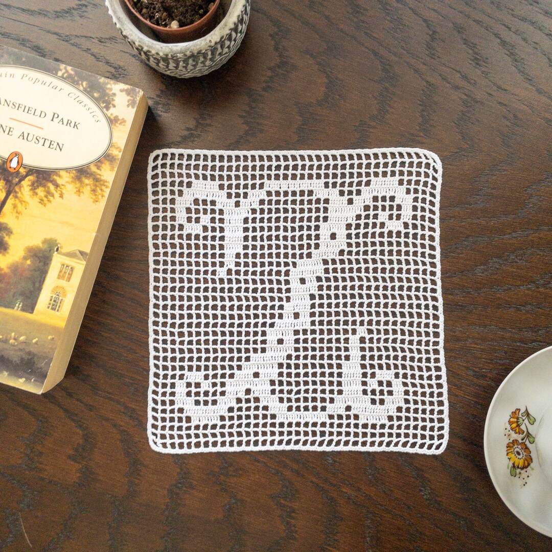 PDF Personalized Crochet Filet Letters, Lace Customized Special Do It ...