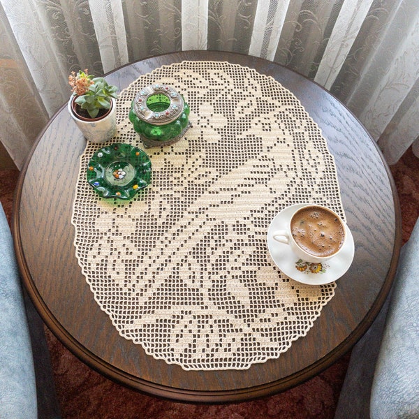 Crochet Table Cover - Etsy