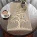 PDF Crochet Lace Table Runner Tree Pattern, Handmade Tablecloth, Home ...