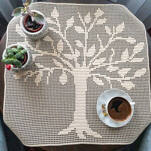 PDF Filet Crochet Tree of Life for Christmas, Holiday Time Gift Idea ...