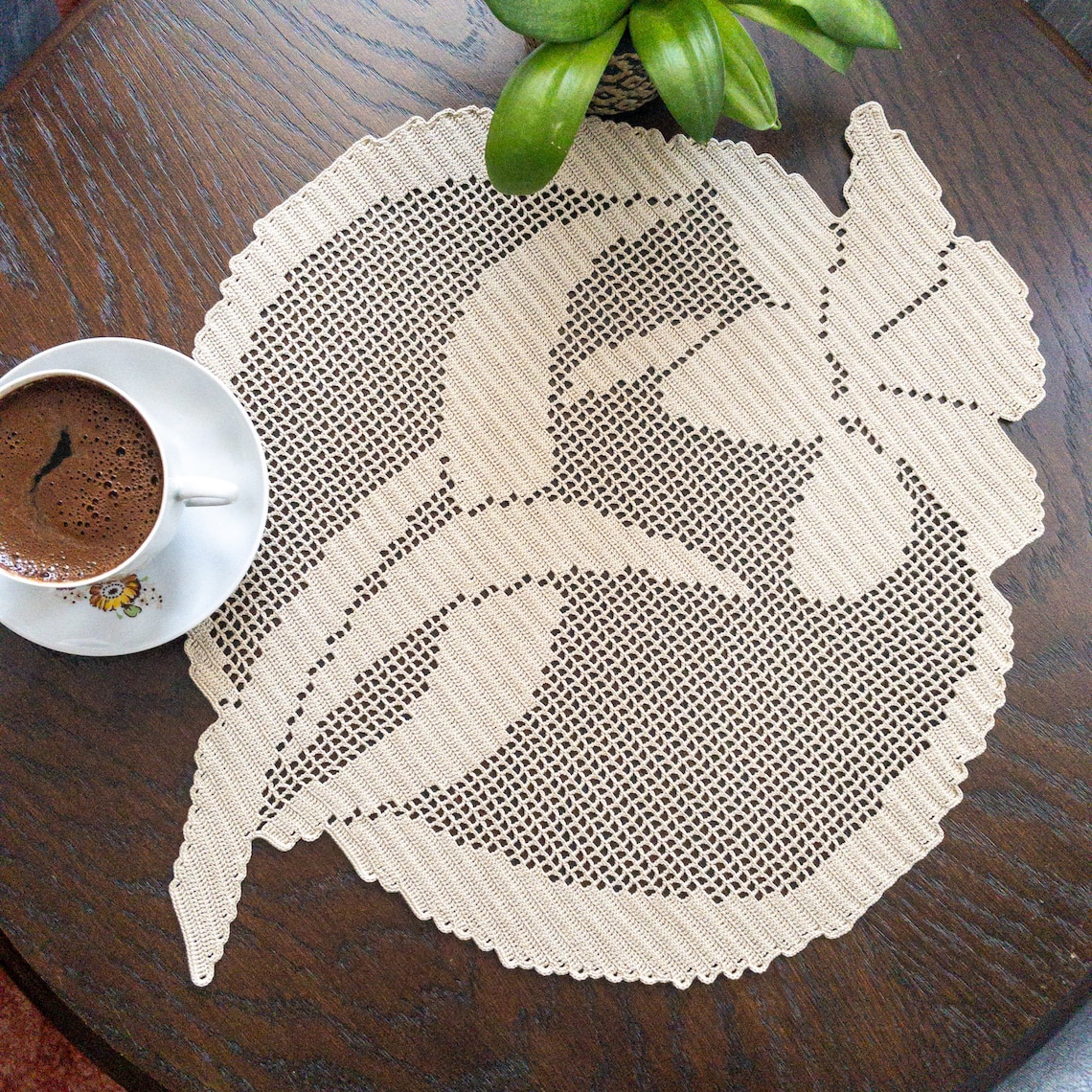 PDF Orchid Flower Filet Crochet for Christmas Thanksgiving - Etsy