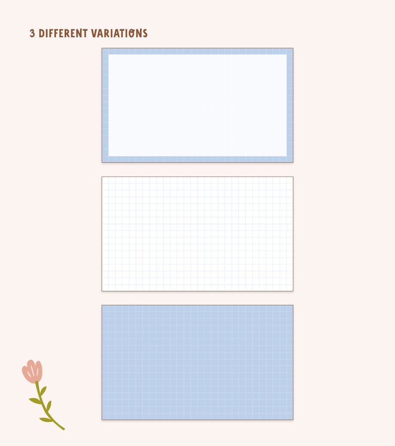 24 Pdfs A4 Printable Grid Notecards for Studying Colour - Etsy
