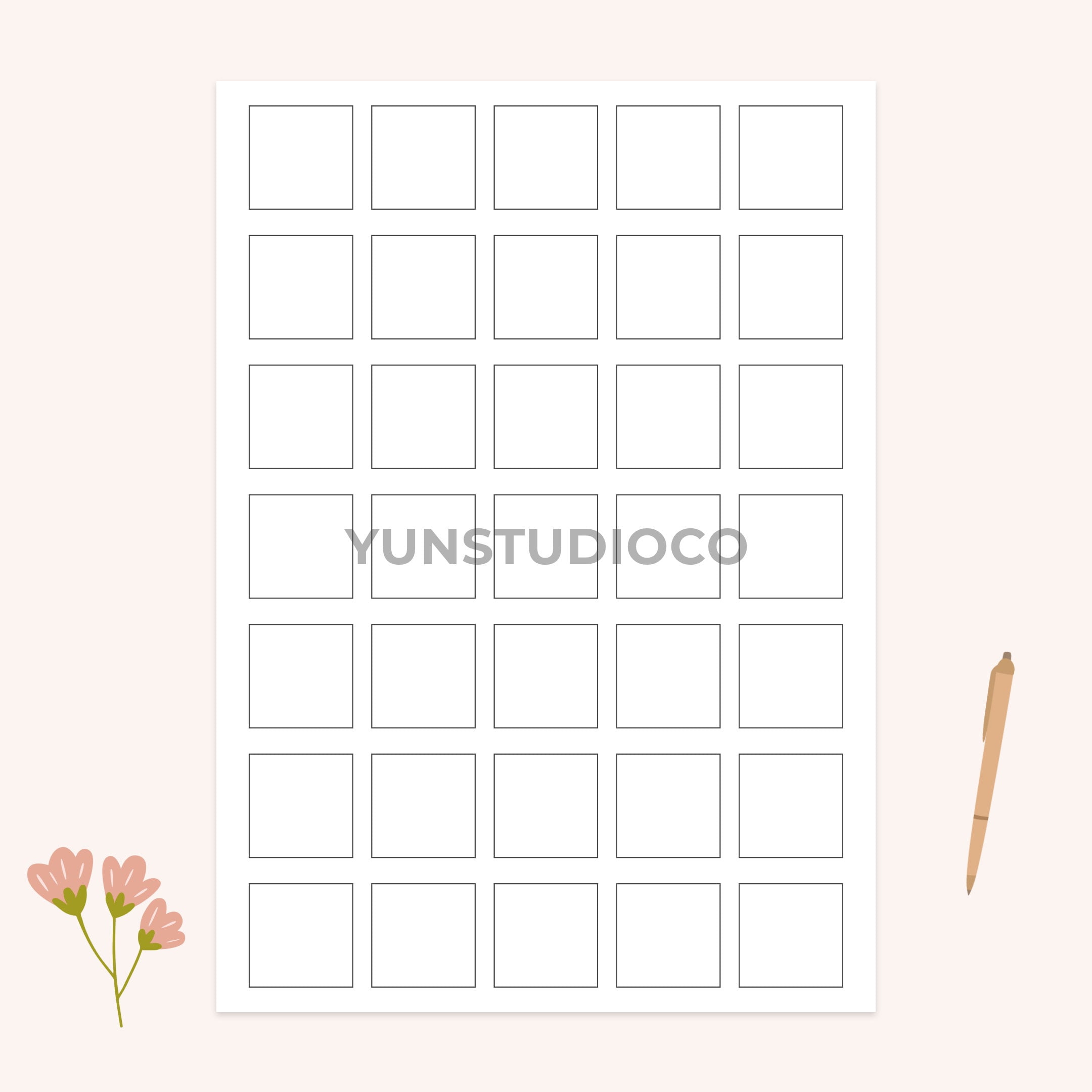 A4 Printable Doodle Blank Template | How to Draw | Shading Worksheet ...