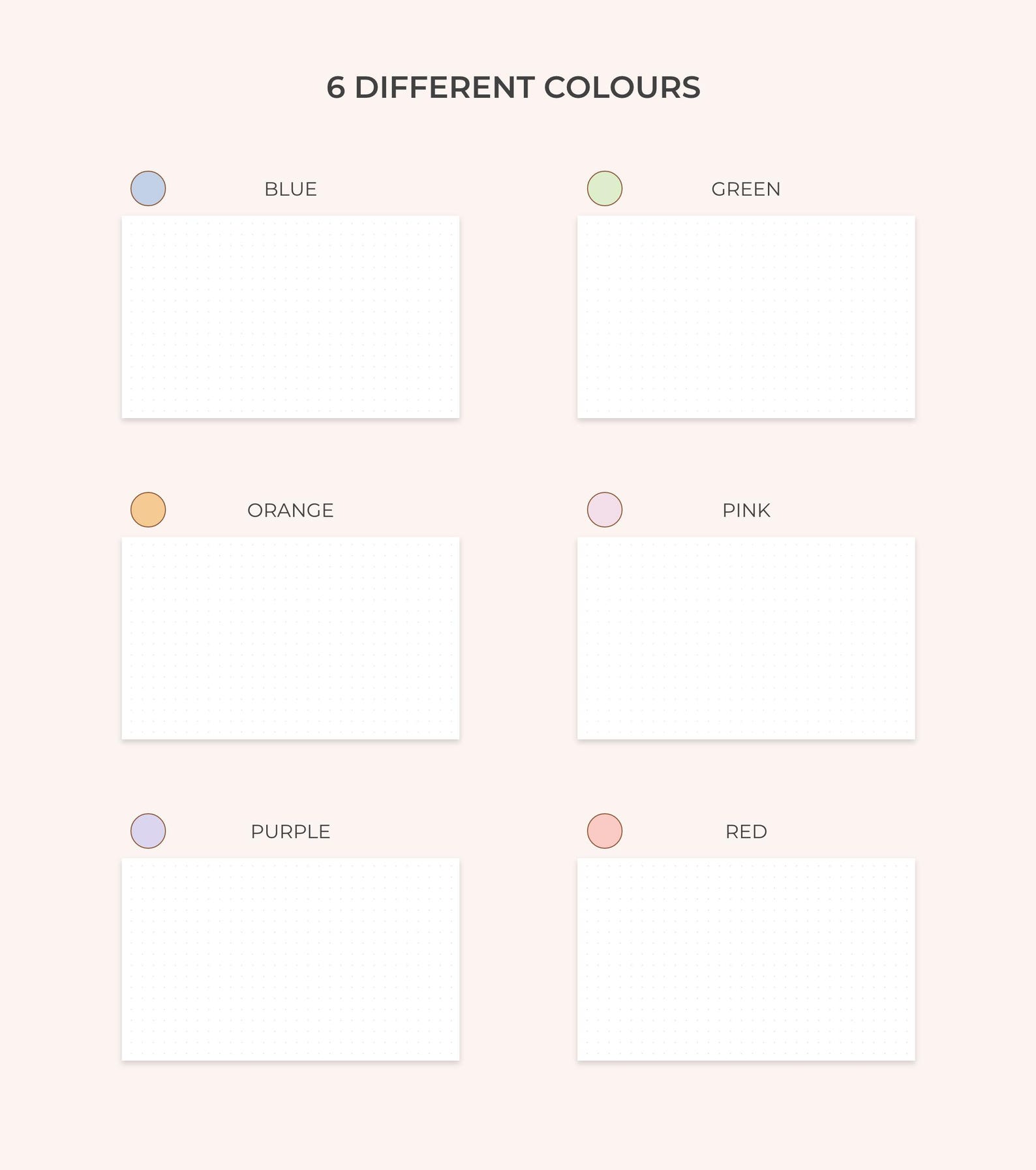 Printable Colourful Dotted Flash Cards for Study | 3x5 Minimalist ...