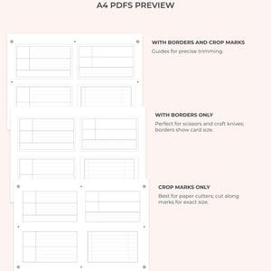 A4 Printable Note-taking Notecards for Studying | 5x3 | Study Note ...