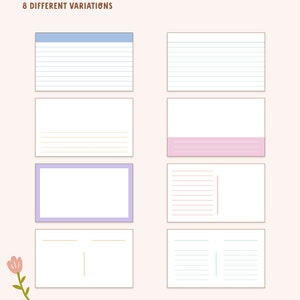 54 Pdfs A4 Printable Notecards for Studying Colour Index - Etsy