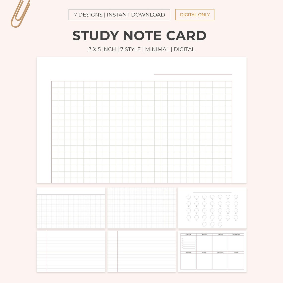Digital Notecard for Studying | Index Cards | Study Cards | Goodnotes ...
