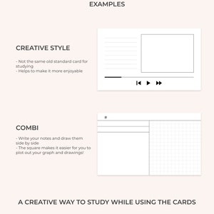 Printable & Digital Notecards for Studying | Creative Index Cards ...