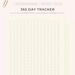 A4 365 Day Habit Tracker: Printable Goal Tracker (PDF & JPEG) - Etsy
