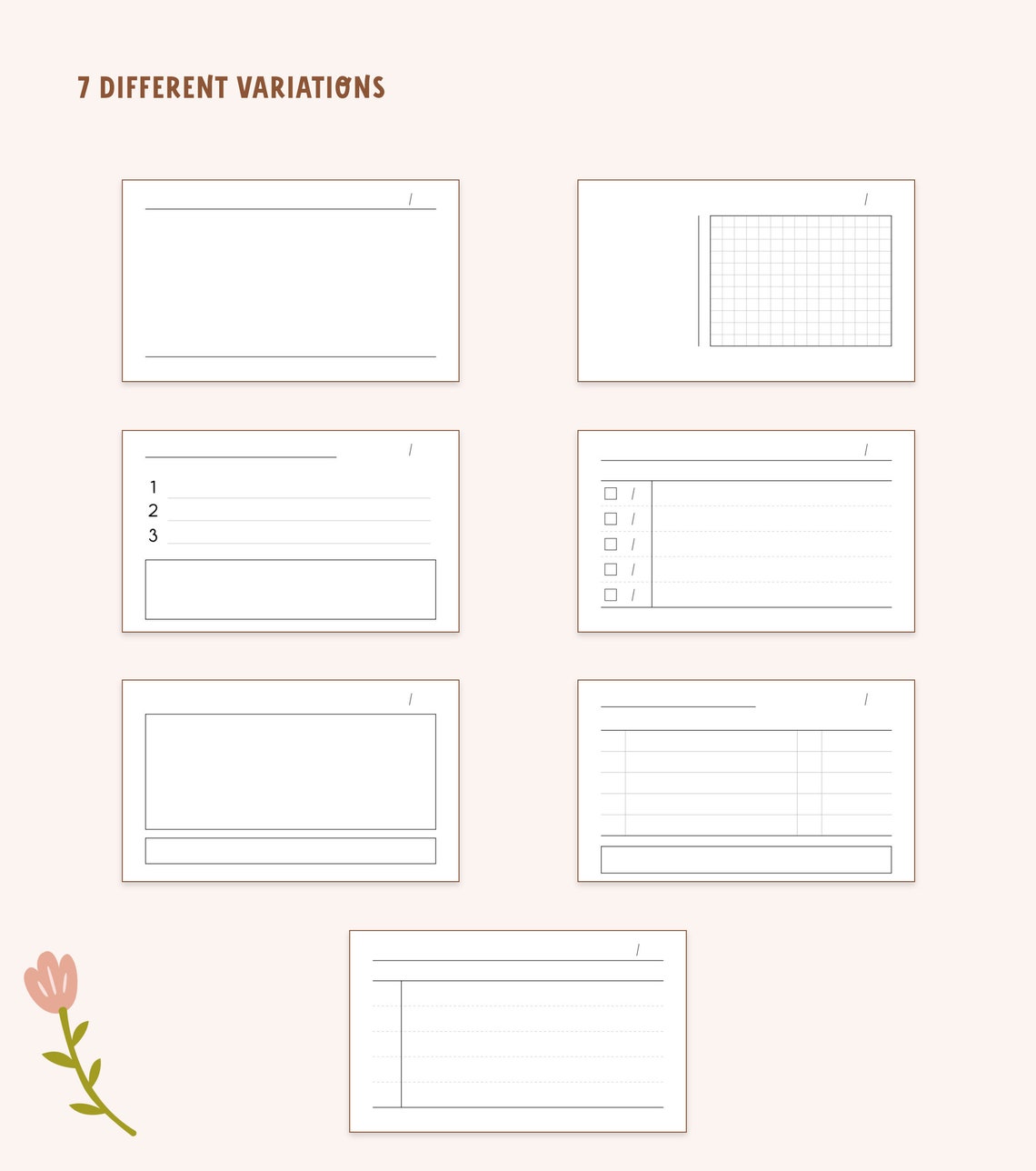 Printable & Digital Notecards for Studying Study Note - Etsy