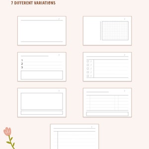 Printable & Digital Notecards for Studying Study Note Tracker Index ...