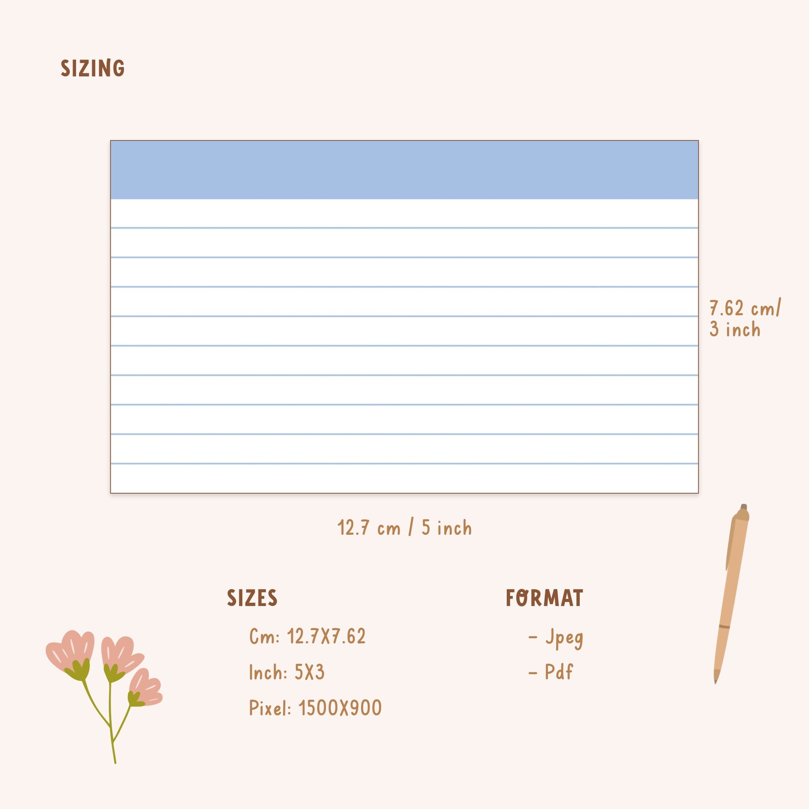 Digital Notecards for Studying Index Cards Study Cards - Etsy