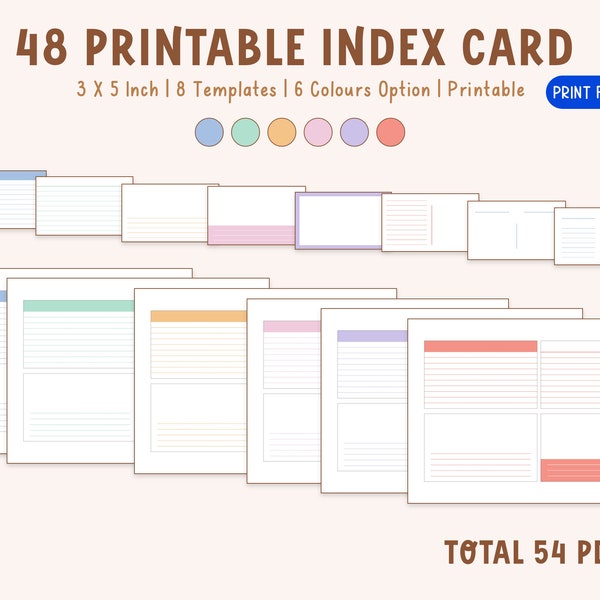 Printable Notecards - Etsy