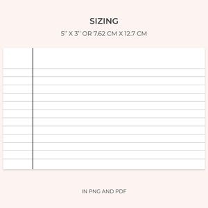 Printable & Digital Notecards for Studying | Index Cards | Study Cards ...