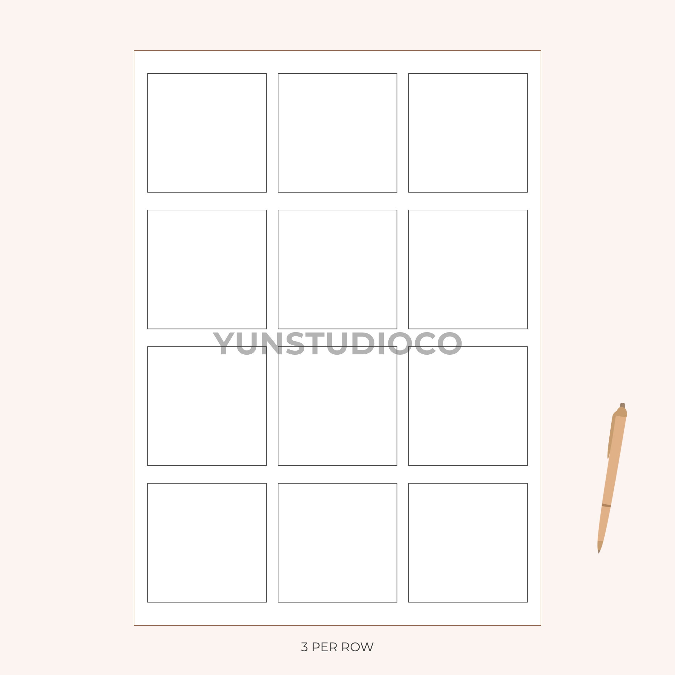 A4 4 Zentangle Pattern Template | Fun Drawing Practice | Doodle ...