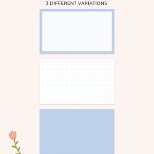 24 Pdfs A4 Printable Grid Notecards for Studying | Colour Index Cards ...