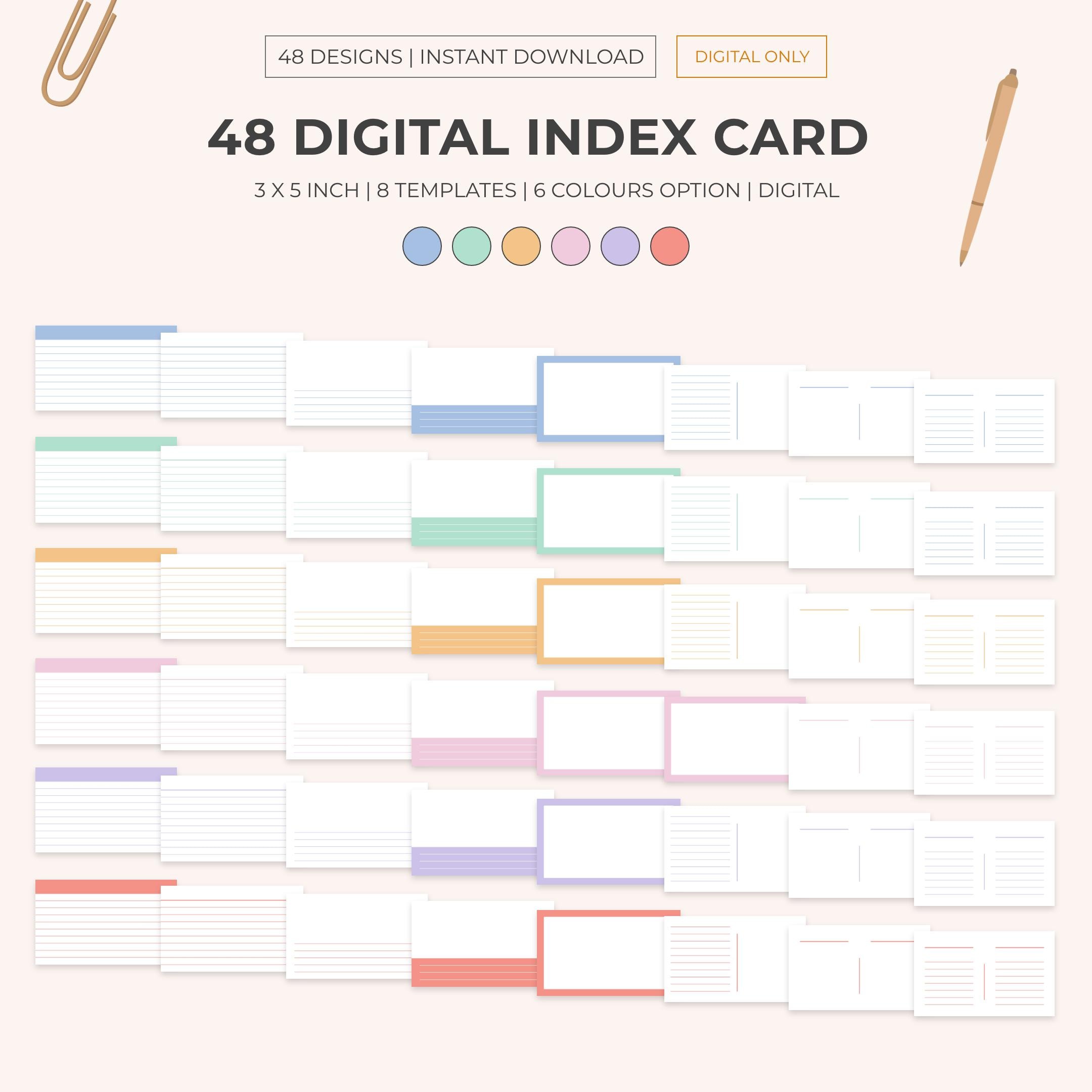 Digital Notecards for Studying | Index Cards | Study Cards | Goodnotes ...