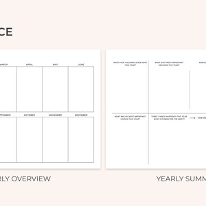 Printable A4 Monthly and Yearly Reflection Journal Prompts for Personal ...