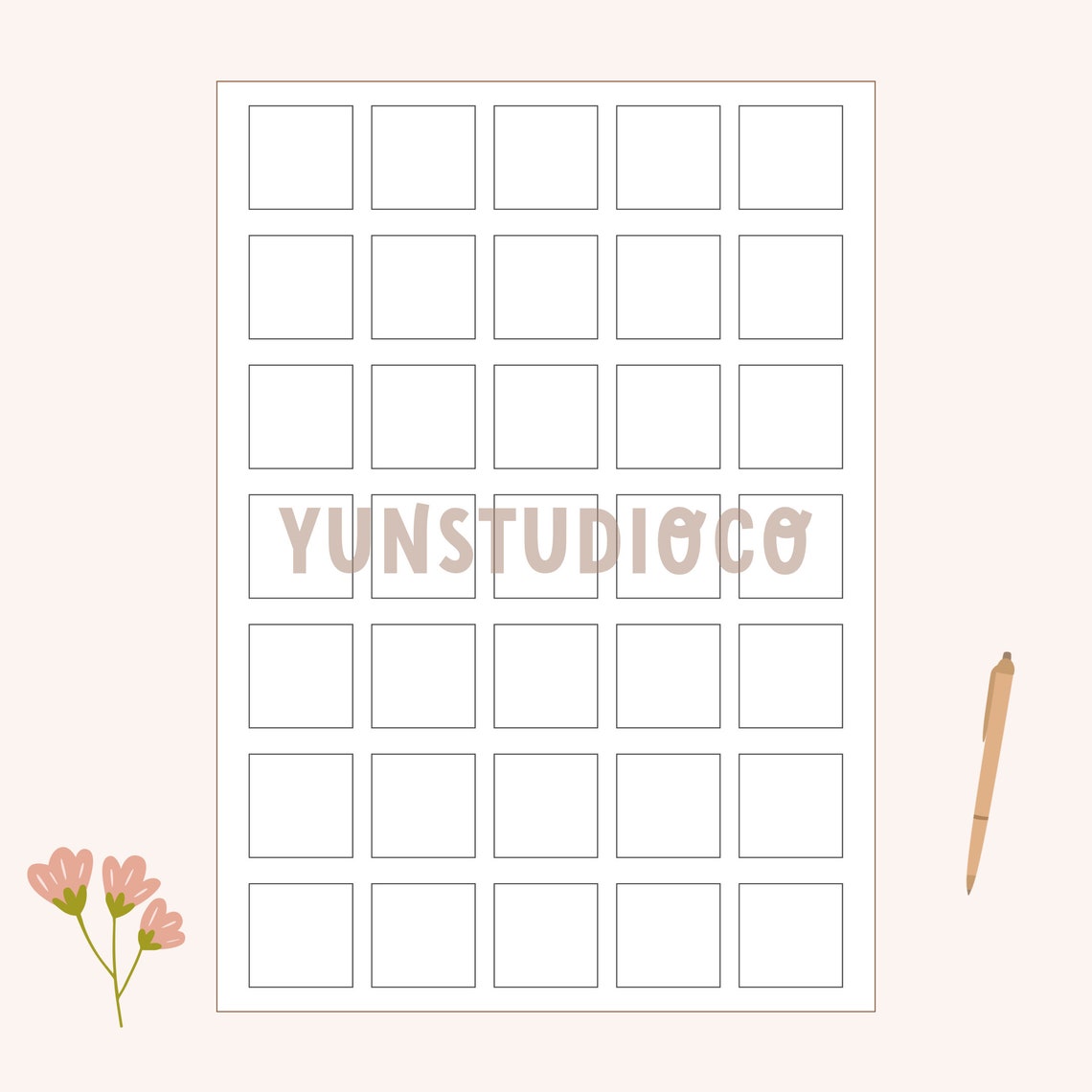 Printable Doodle Blank Template How to Draw Shading - Etsy