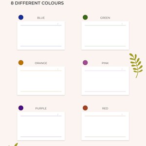 Printable & Digital Rainbow Notecards for Studying | Design A | Study ...