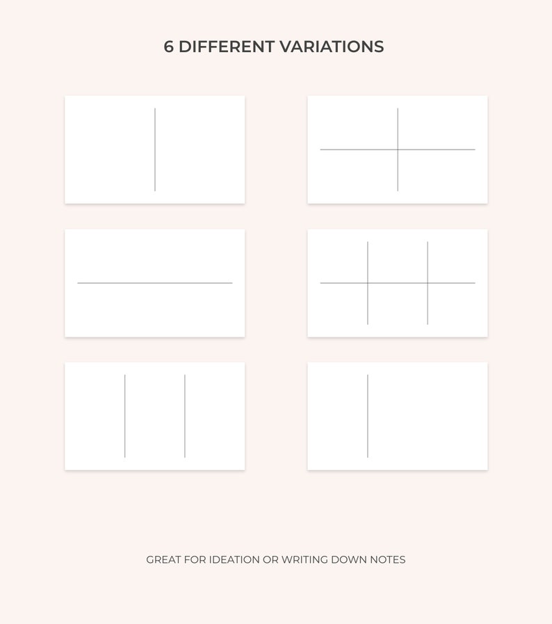 Printable & Digital Notecards for Ideation | Ideation Card | Study Note ...