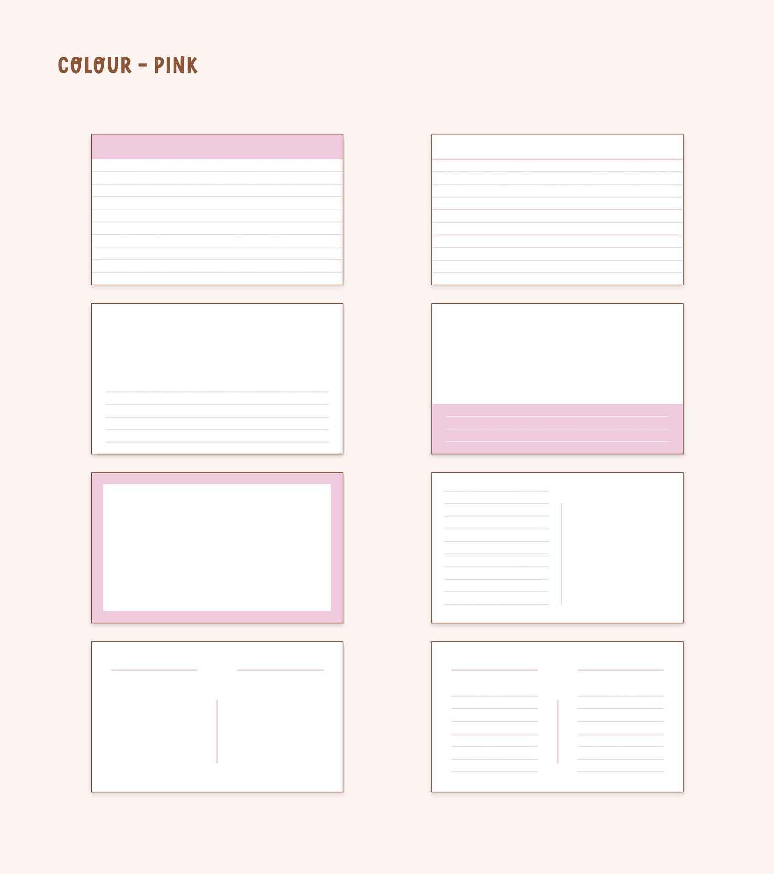 Digital Notecards for Studying Index Cards Study Cards - Etsy