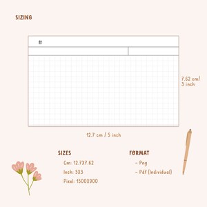 Printable & Digital Notecards for Studying Creative Index Cards Study ...