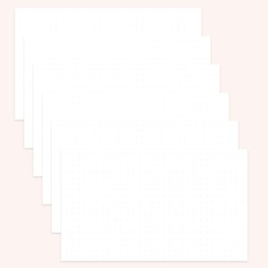 Printable Colourful Dotted Flash Cards for Study | 3x5 Minimalist ...