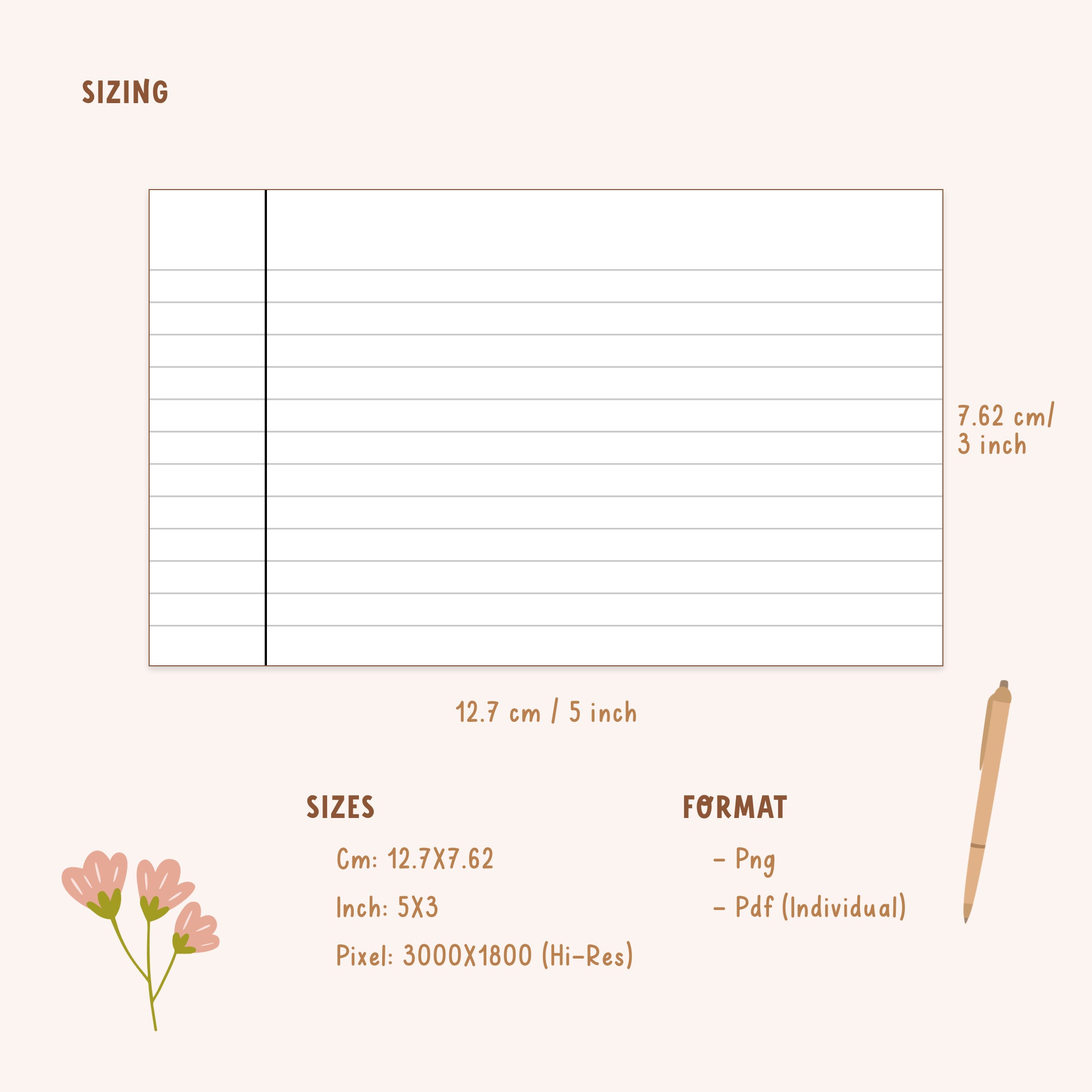 Printable Digital Notecards For Studying Index Cards Etsy UK Printable Digital Notecards For Studying Index Cards Etsy UK