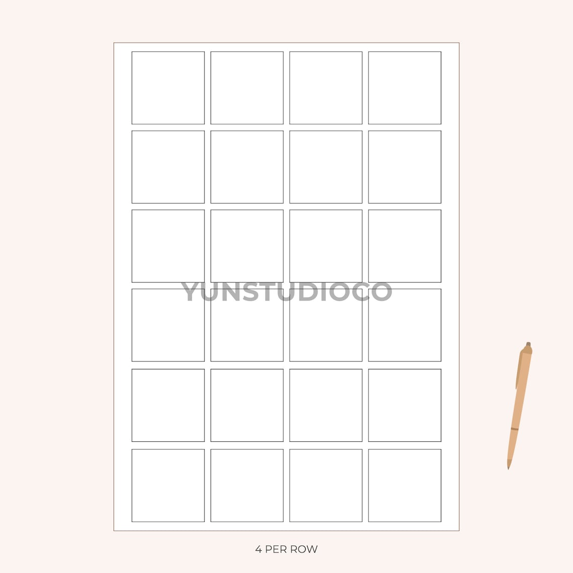 A4 4 Zentangle Pattern Template | Fun Drawing Practice | Doodle ...